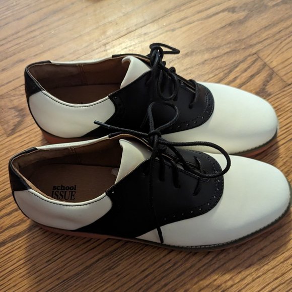 School Issue | Shoes | School Issue Upper Class Whiteblack Saddle ...